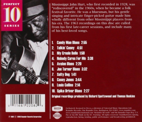 Mississippi John Hurt: Candy Man Blues - CD | Opus3a