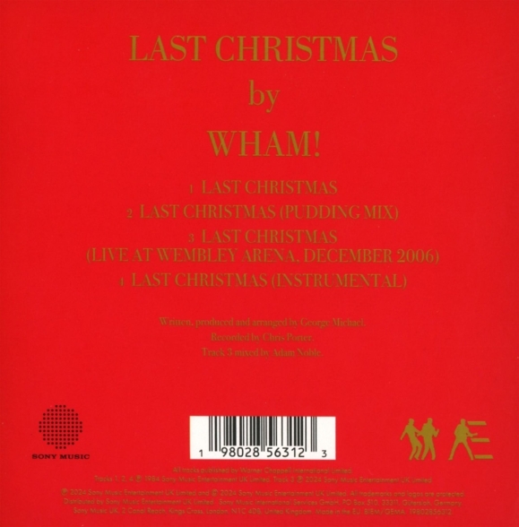 Wham!: Last Christmas (40th Anniversary - Limited Edition) - Single ...