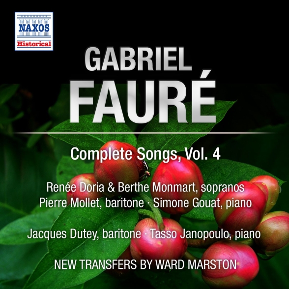 Renee Doria: Faure: Complete Songs, Vol. 4 - CD | Opus3a
