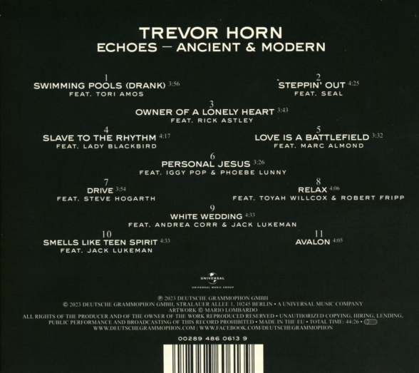 Trevor Horn: Echoes - Ancient & Modern - CD | Opus3a