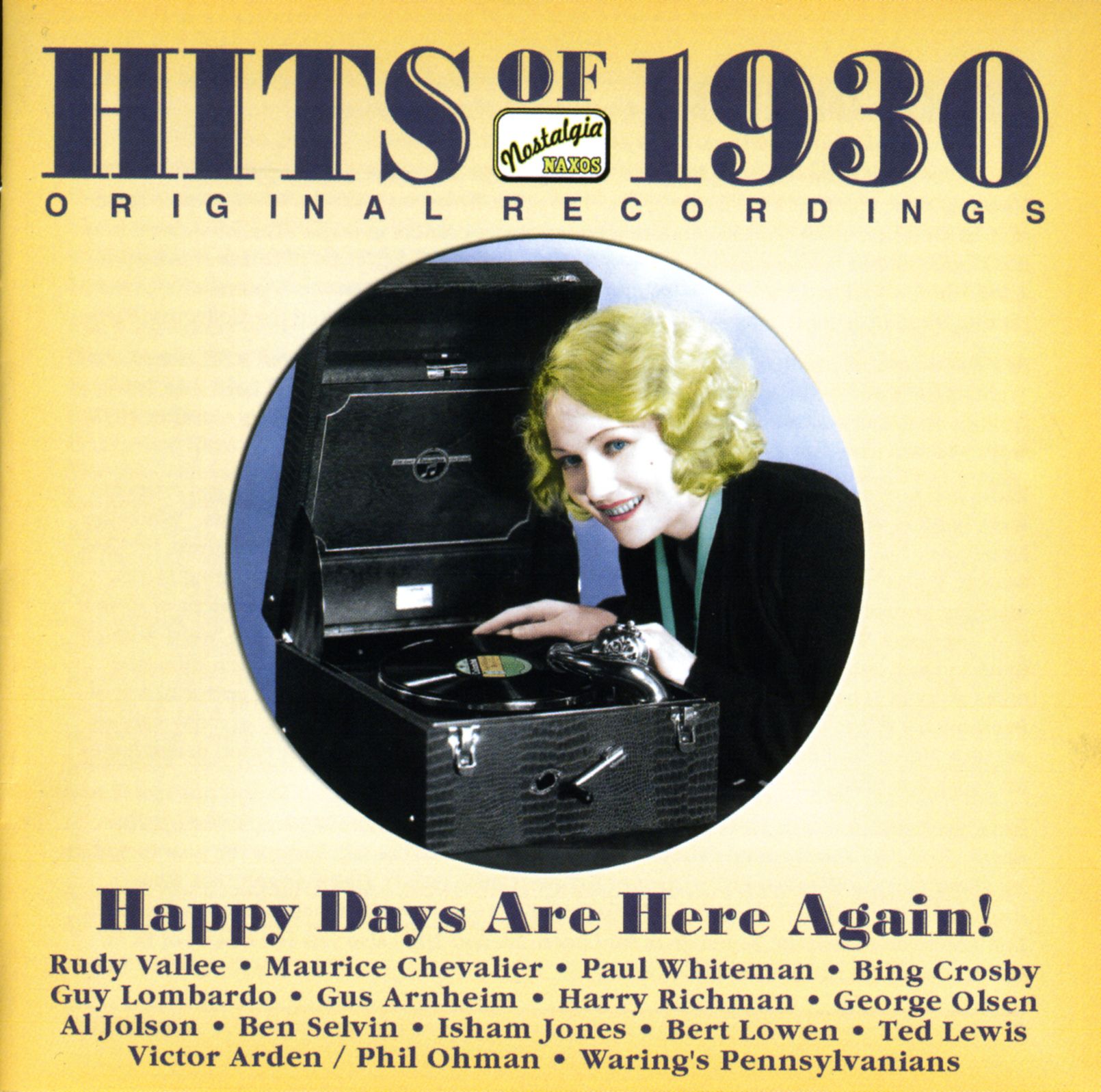 Hits Of The 1930S Vol 1 1930 Happy Days Are Here Again CD Opus3a