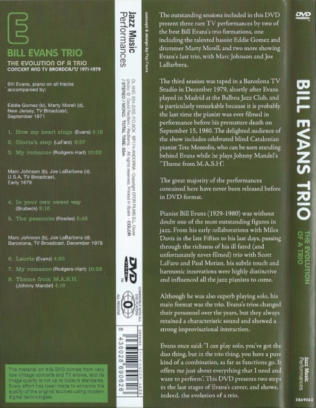Bill Evans Trio: The Evolution Of A Trio - DVD | Opus3a