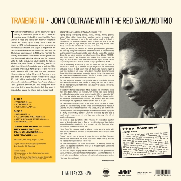 John Coltrane: Traneing In w/The Red Garlan Trio + 2 Bonus Tracks ...