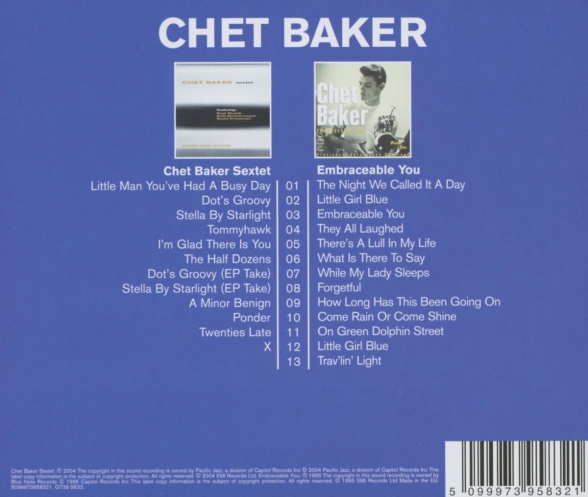 Chet Baker Box Set: Chet Baker Sextet & Embraceable You - CD | Opus3a
