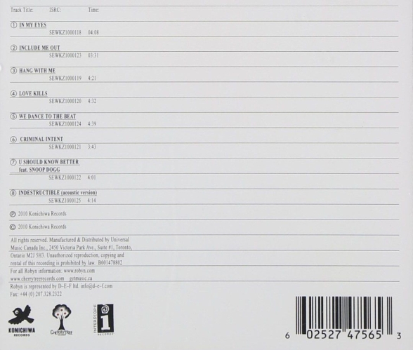 Robyn: Body Talk Pt. 2 - CD | Opus3a