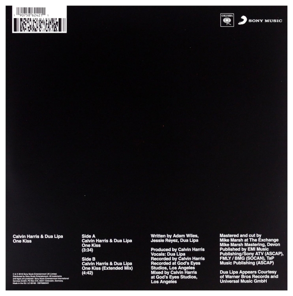 Dua Lipa, Calvin Harris: One Kiss (Picture Disc) - Single Plak | Opus3a